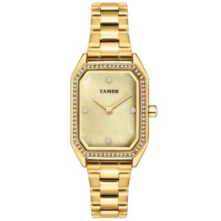 Часы женские TAMER TAMER TF06-24-0-ZZZ-BS-GGG: металл, фианит — купить ...